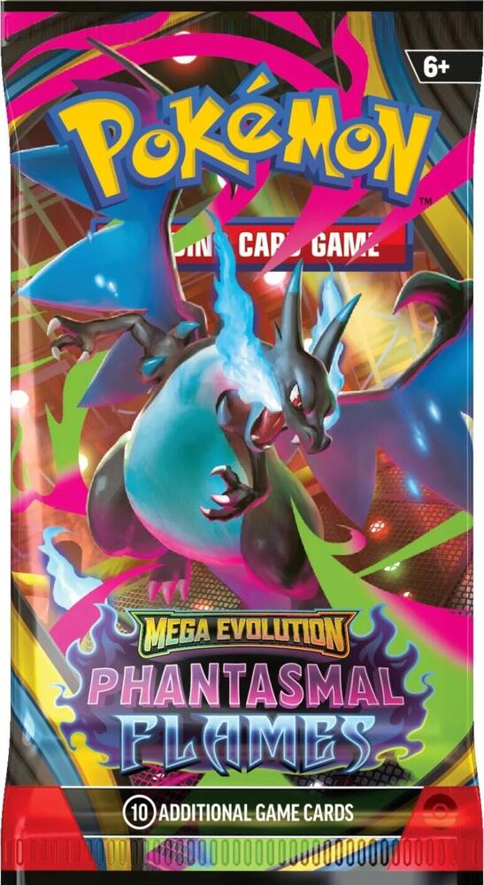 Pokémon: Mega Evolution Phantasmal Flames - Booster Pack – BGE's Tabletop