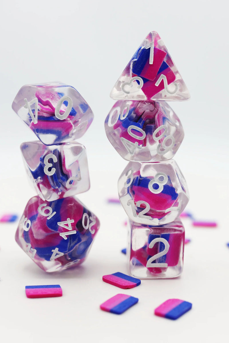 Bisexual Flag RPG Dice Set – BGE's Tabletop