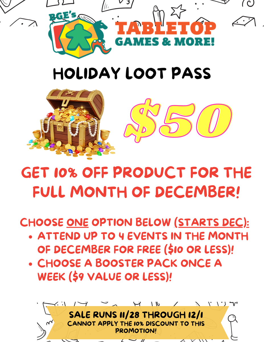 Holiday Loot Pass 2025 – BGE's Tabletop