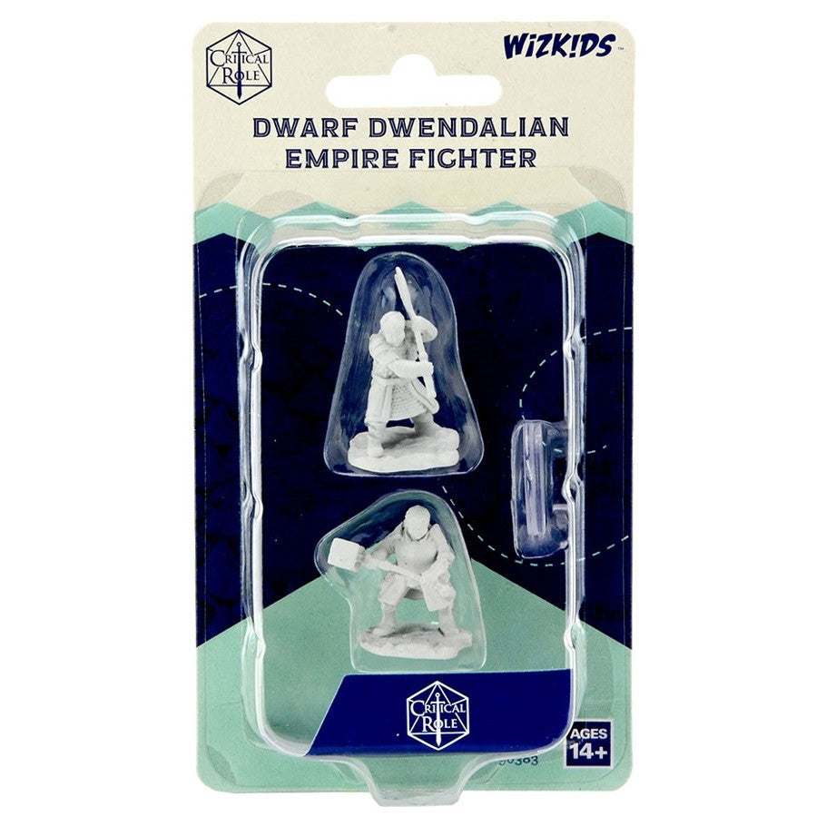 Critical Role Unpainted Miniatures: Dwarf Dwendalian Empire Fighter ...