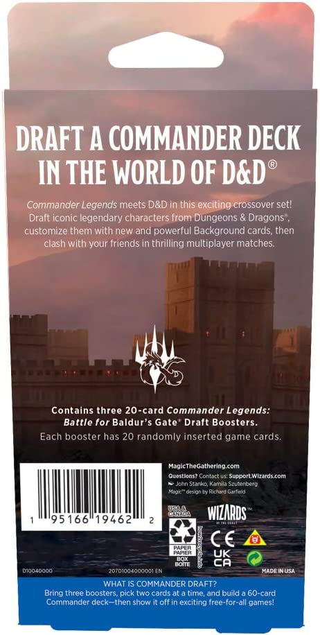 Commander Legends: Battle for Baldur's Gate - Draft Pack – BGE's Tabletop