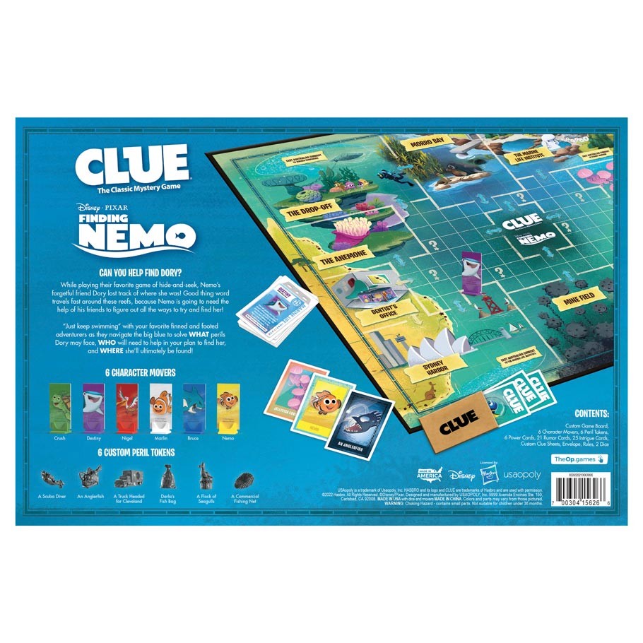 Clue: Finding Nemo – BGE's Tabletop
